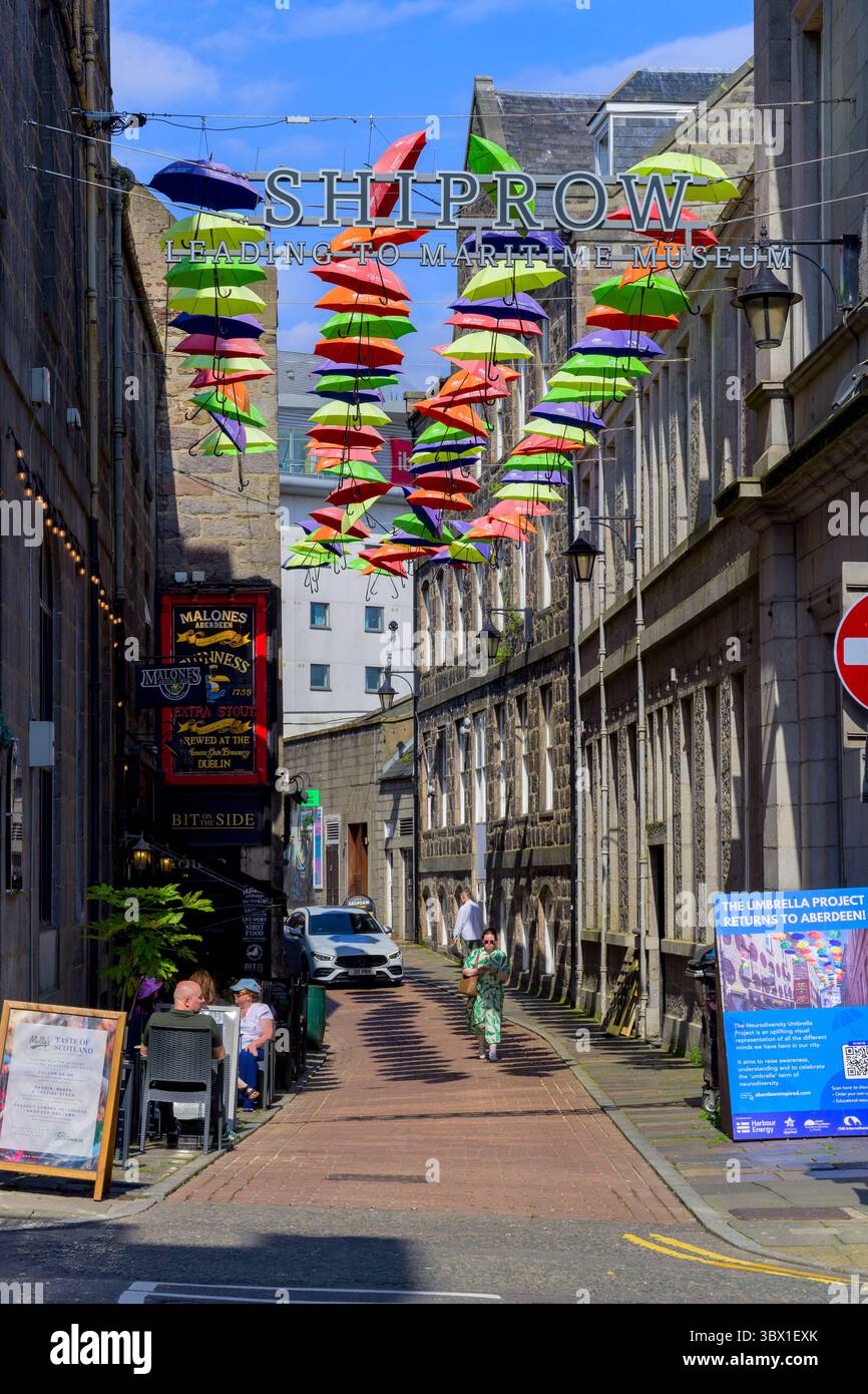 The Neurodiversity Umbrella Project 2025 on Shiprow, Aberdeen, Scotland ...