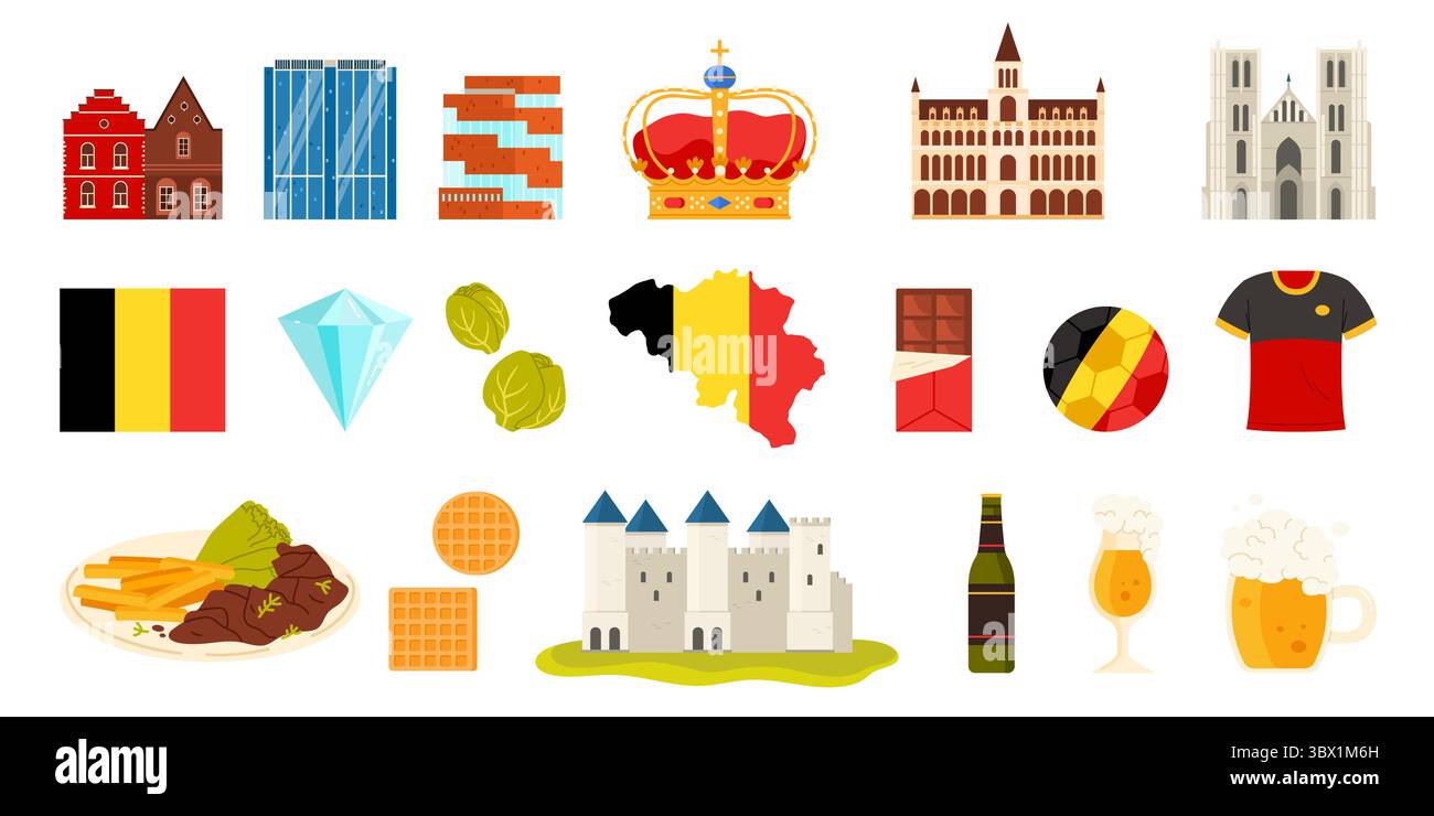 Travel to Belgium, culture elements, food and drink, architecture ...