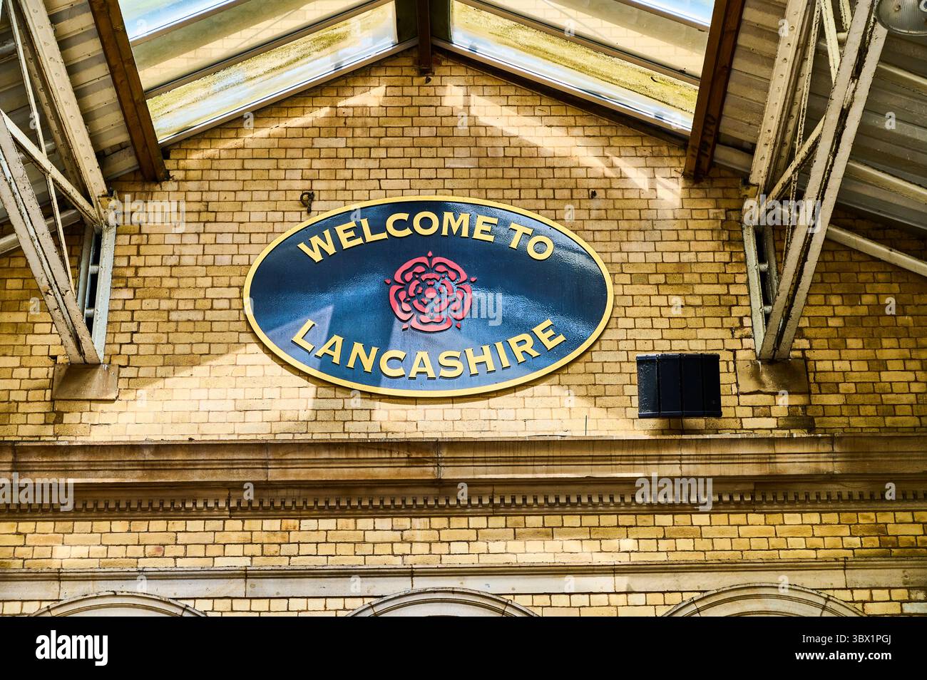 Preston station sign railway hi-res stock photography and images - Alamy