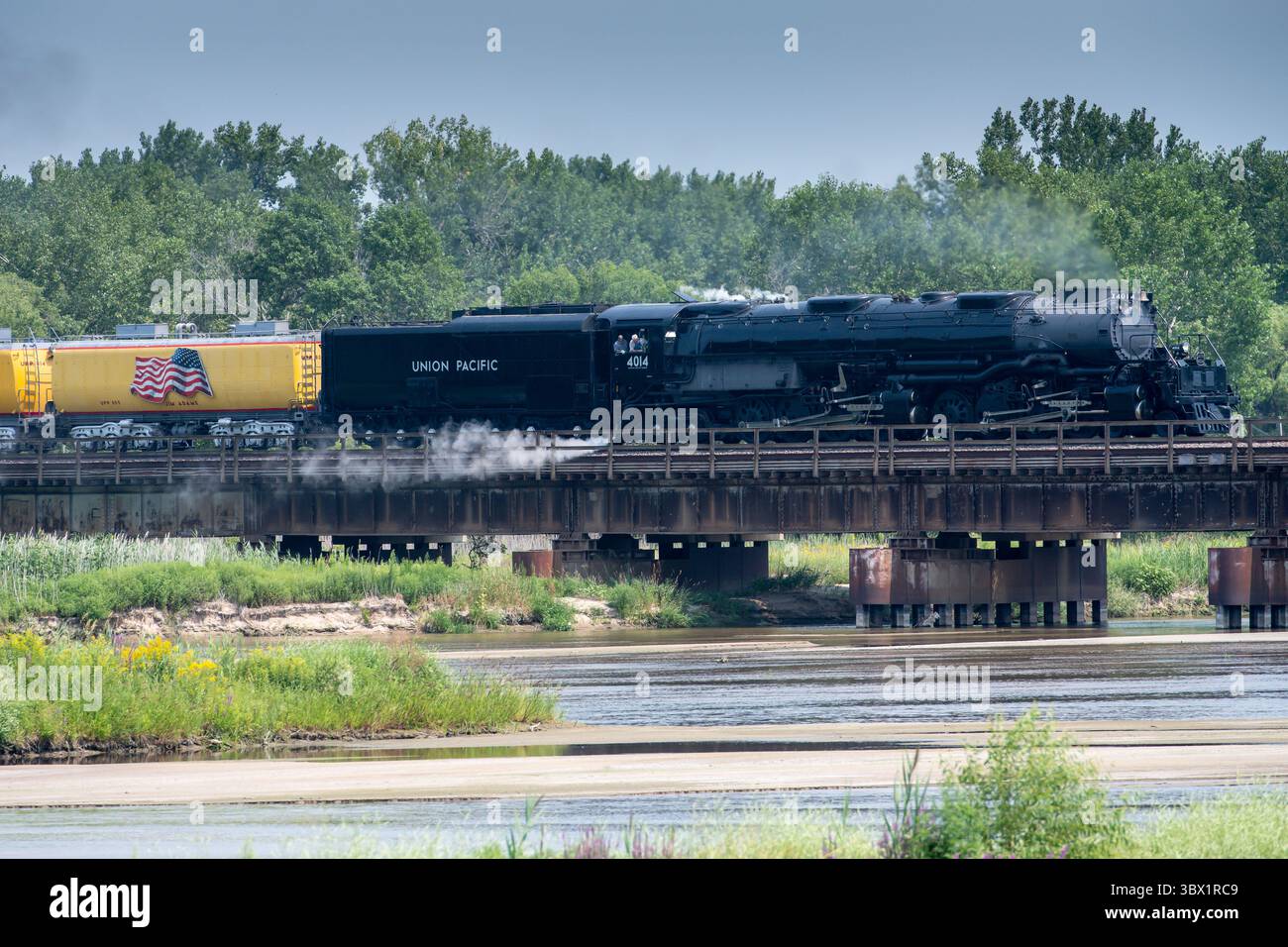 August 8, 2021, Omaha, Nebraska, U.S: The Union Pacific steam engine ...