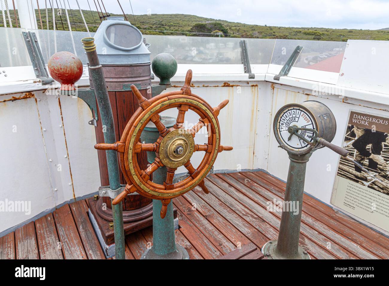 The fbridge of Cheynes IV whale chasing ship at Albany's Historic ...