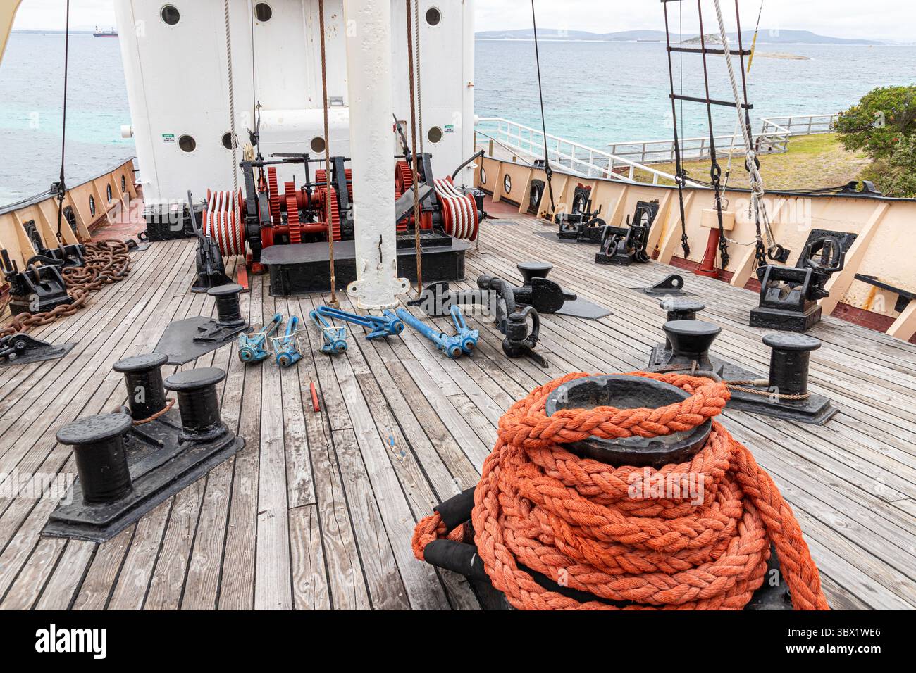 The fore deck of Cheynes IV whale chasing ship at Albany's Historic ...