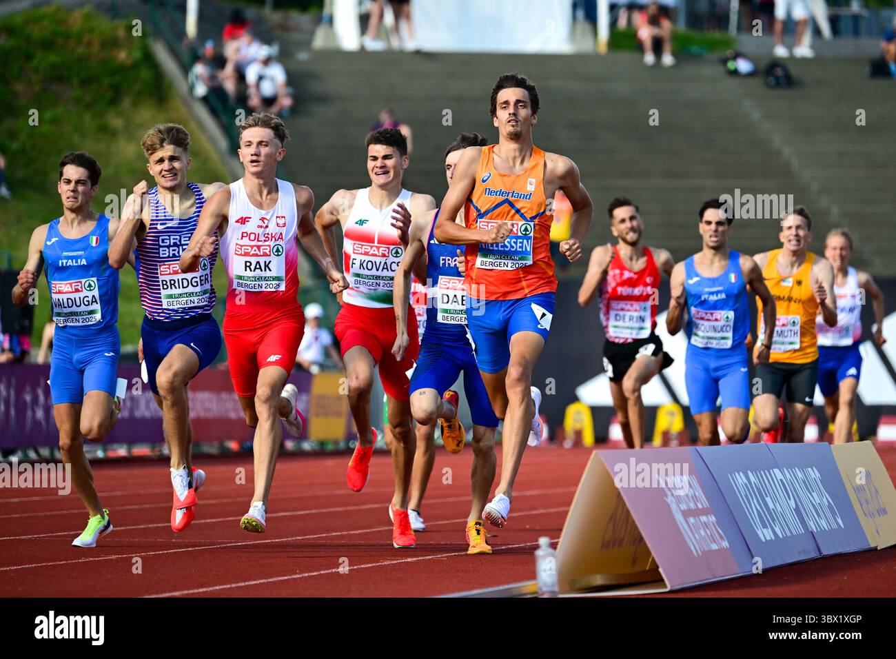 BERGEN, NORWAY - JULY 17: Stefan Nillessen of the Netherlands competing in the 1500m Men during ...