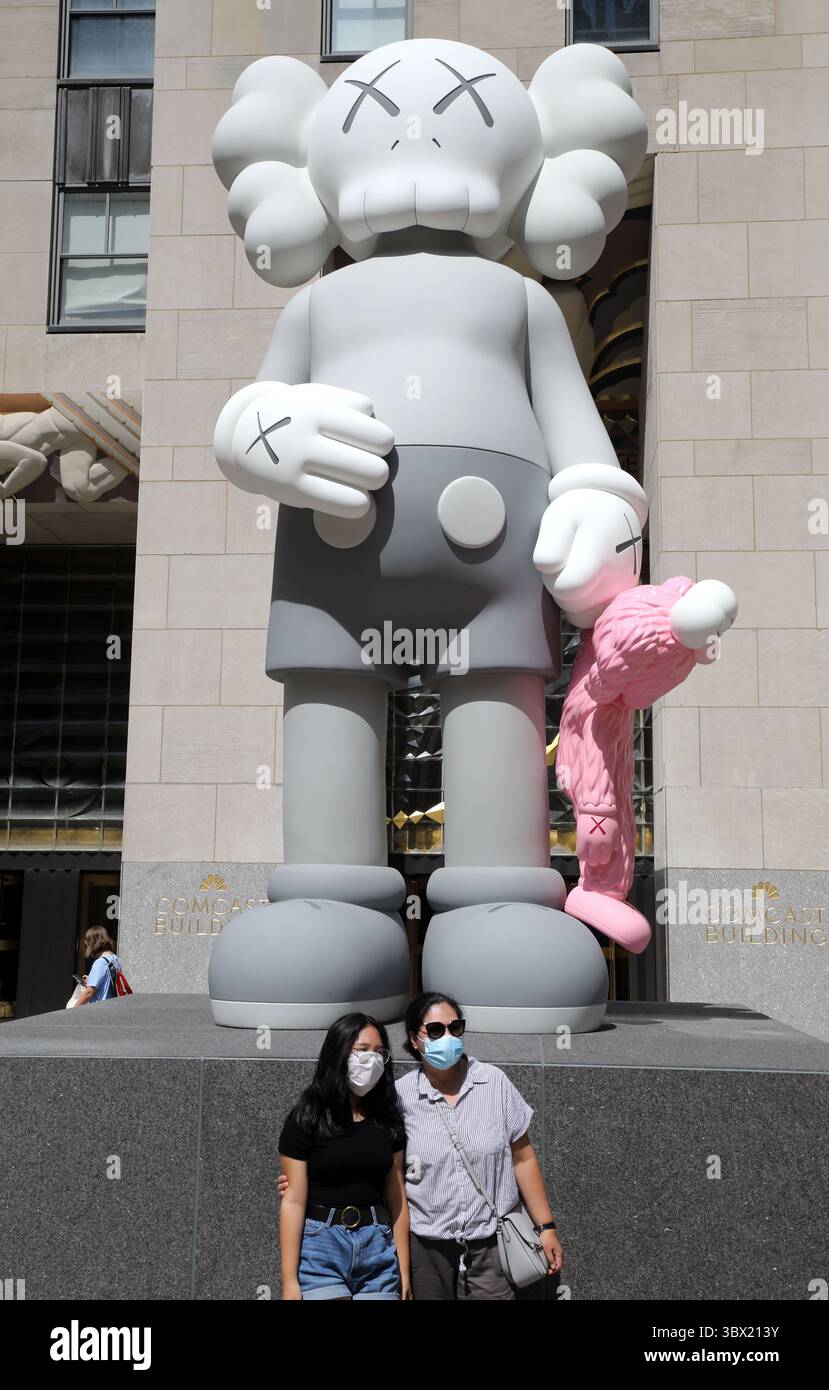 August 16, 2021, New York, New York, USA: A view of the new 18-foot ...