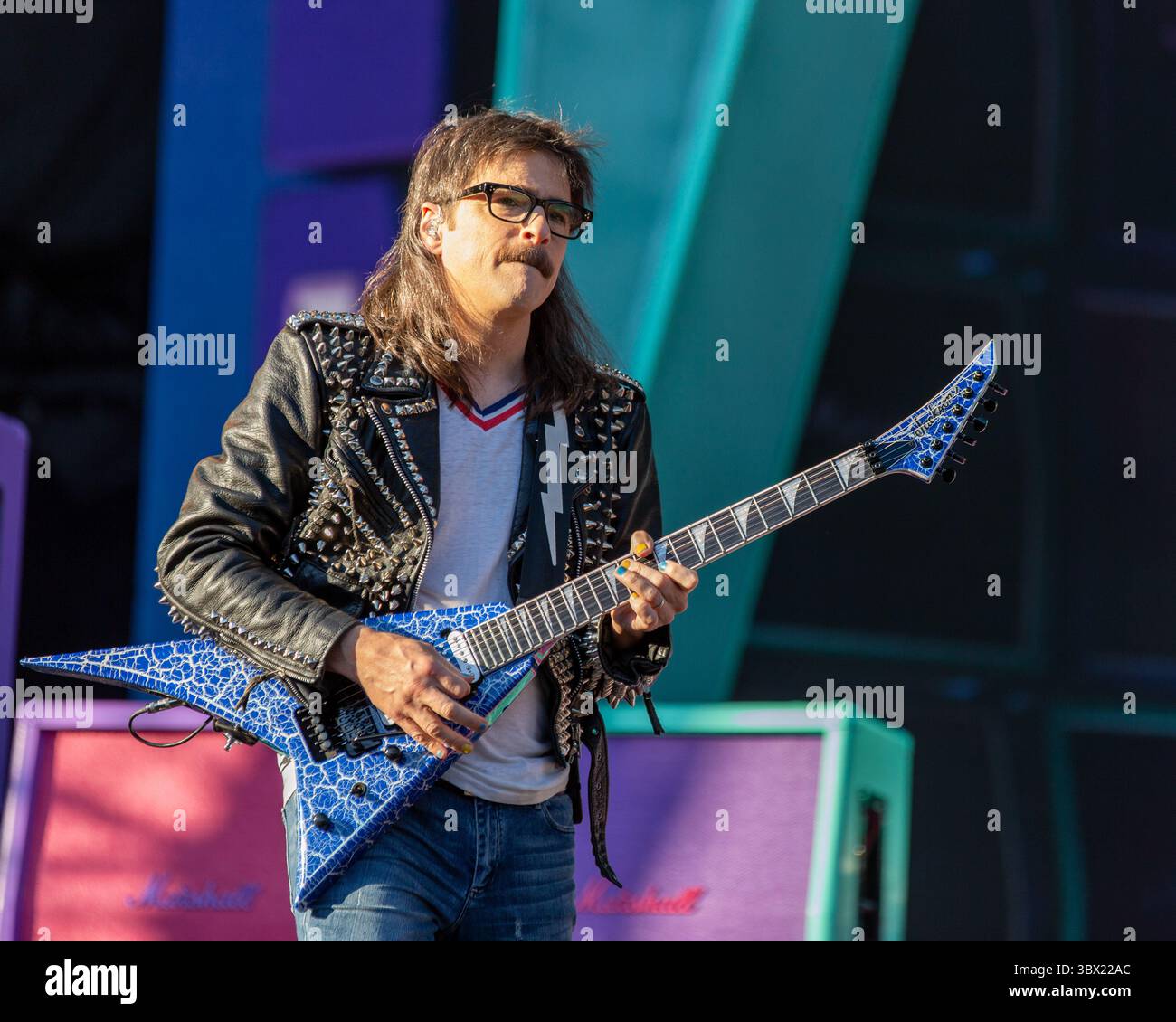 August 15, 2021, Chicago, Illinois, U.S: RIVERS CUOMO of Weezer during ...