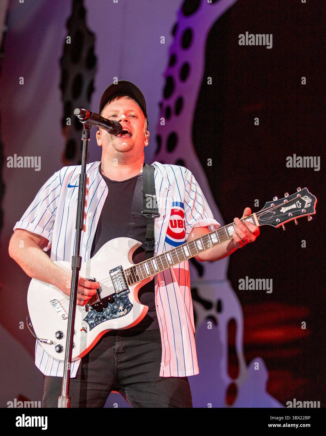 August 15, 2021, Chicago, Illinois, U.S: PATRICK STUMP of Fall Out Boy ...