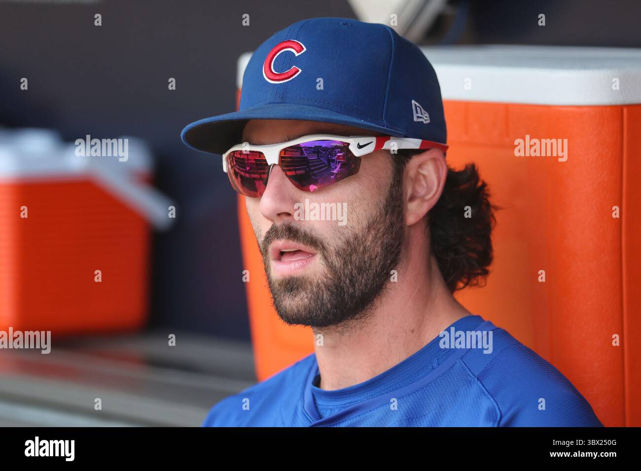 BRONX, NY - JULY 12: Chicago Cubs shortstop Dansby Swanson (7) looks on ...