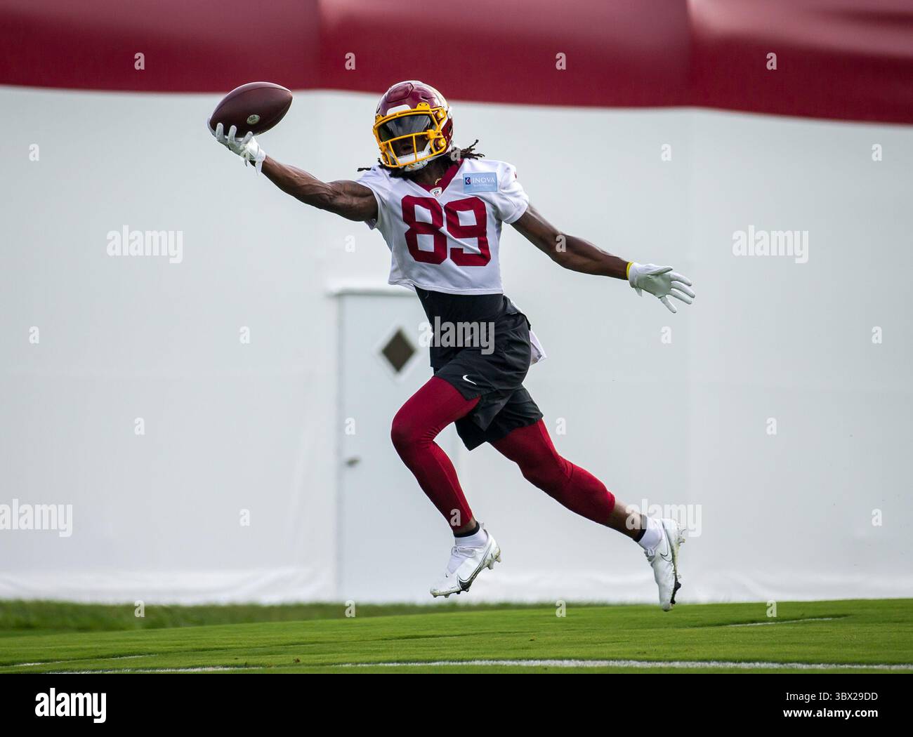 August 18, 2021: Washington Football Team wide receiver Cam Sims (89 ...
