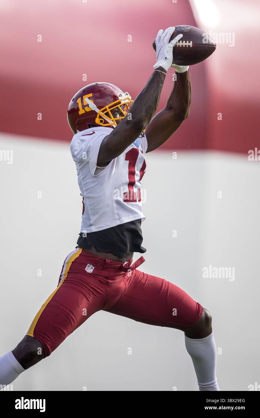 August 18, 2021: Washington Football Team wide receiver Steven Sims (15 ...