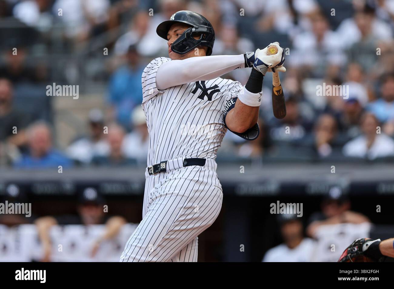 BRONX, NY - JULY 12: New York Yankees outfielder Aaron Judge (99) at ...
