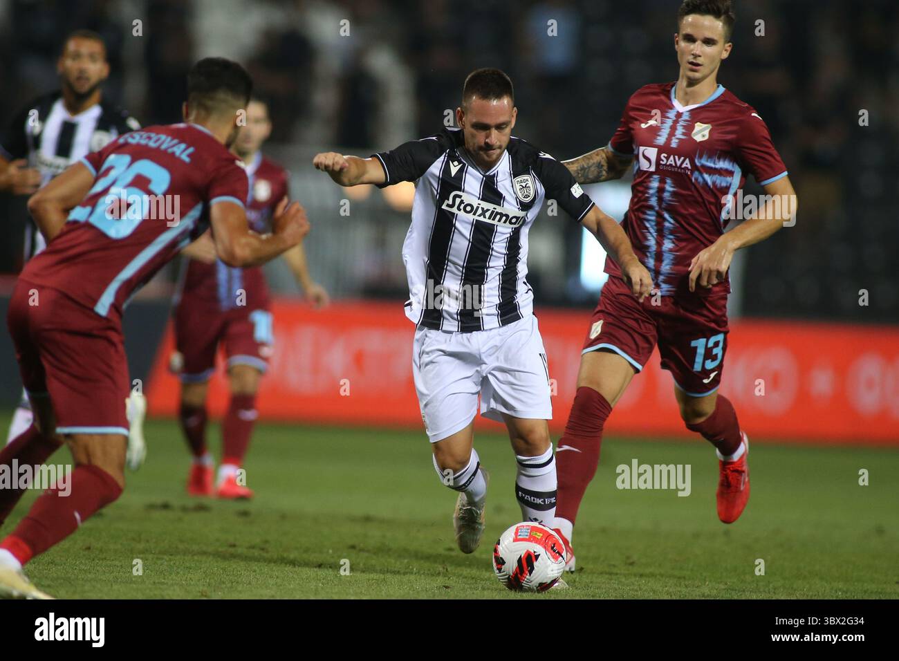 August 19, 2021, Thessaloniki, Greece: PAOKâ€™s Andrija Zivkovic ...