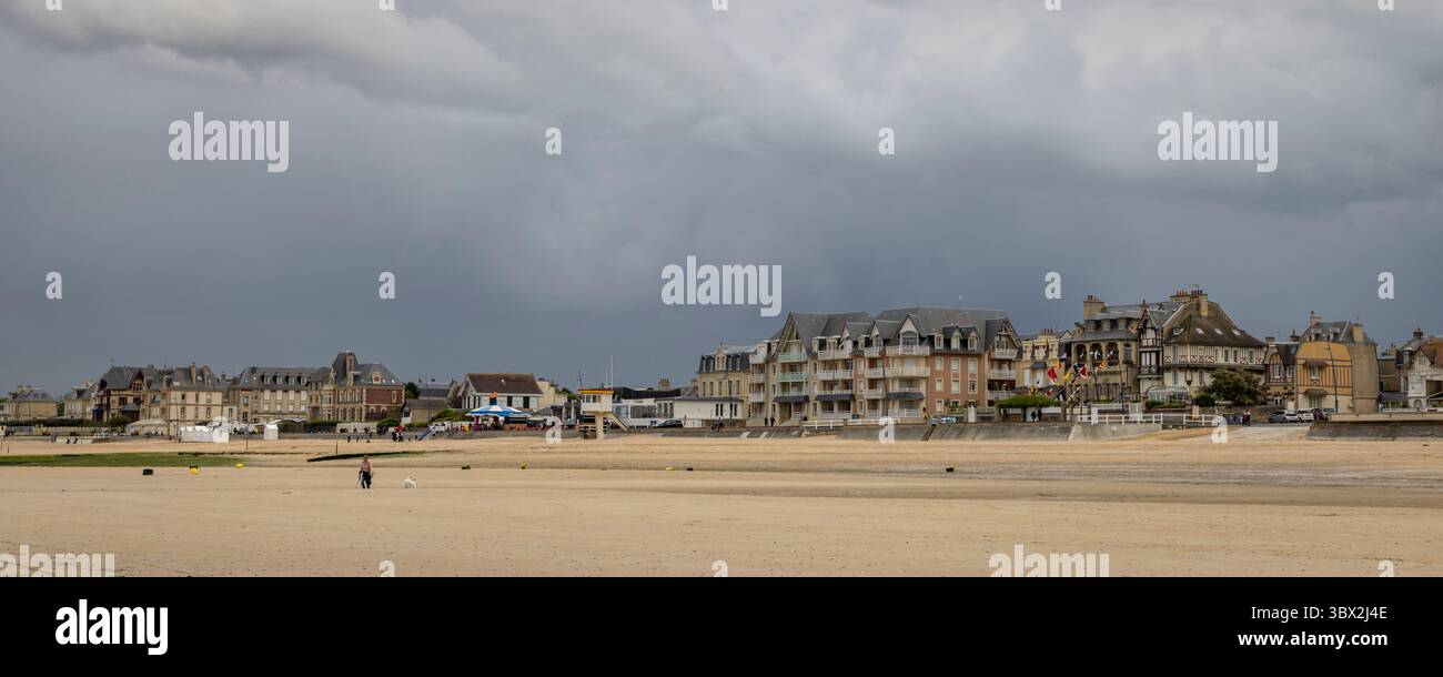 Sword Beach along the coast of Lion-sur-Mer in Normandy in France ...