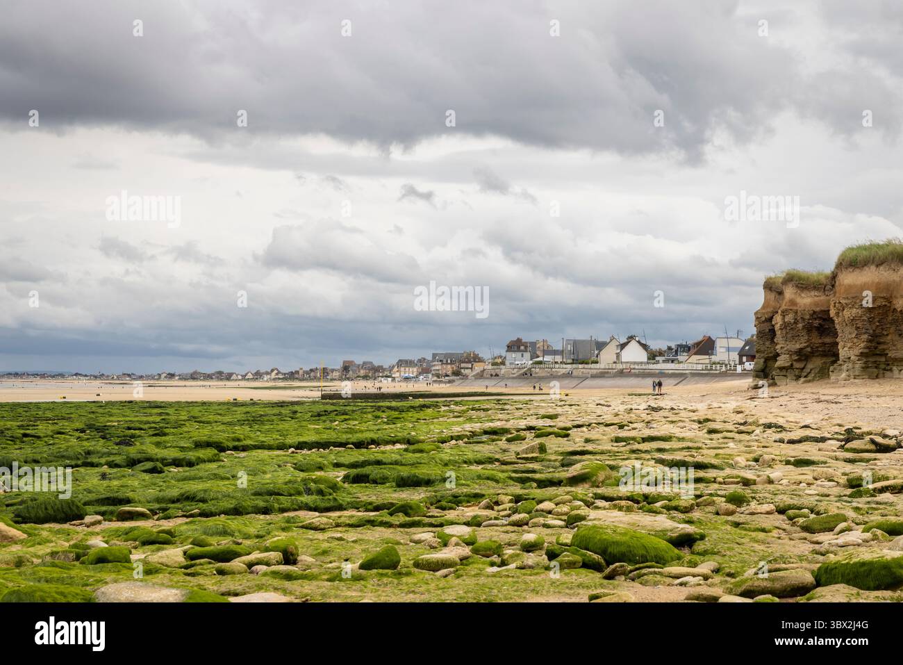 Sword Beach along the coast of Lion-sur-Mer in Normandy in France ...