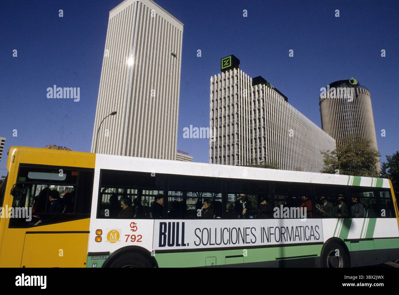spain Madrid PICASSO tower modern city architect minoru yamasaki Stock ...