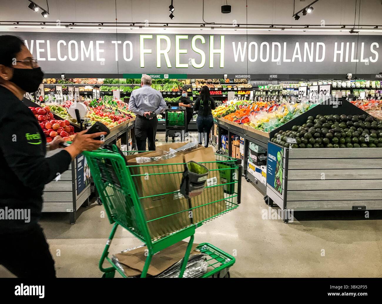 September 17, 2020, Woodland Hills, California, USA: Amazon opens its ...