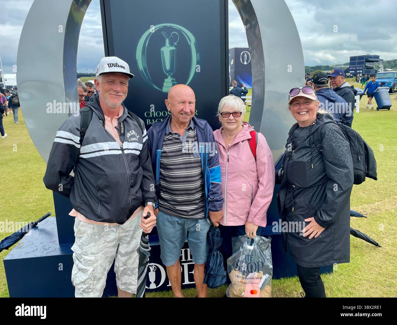 (left to right) Karl Holmes, Norman Kennedy, Lilian Kennedy and Tracey ...