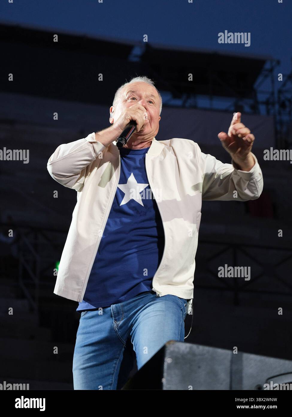 Music Concert - SIMPLE MINDS - SUMMER LIVE 2025 Jim Kerr during SIMPLE ...