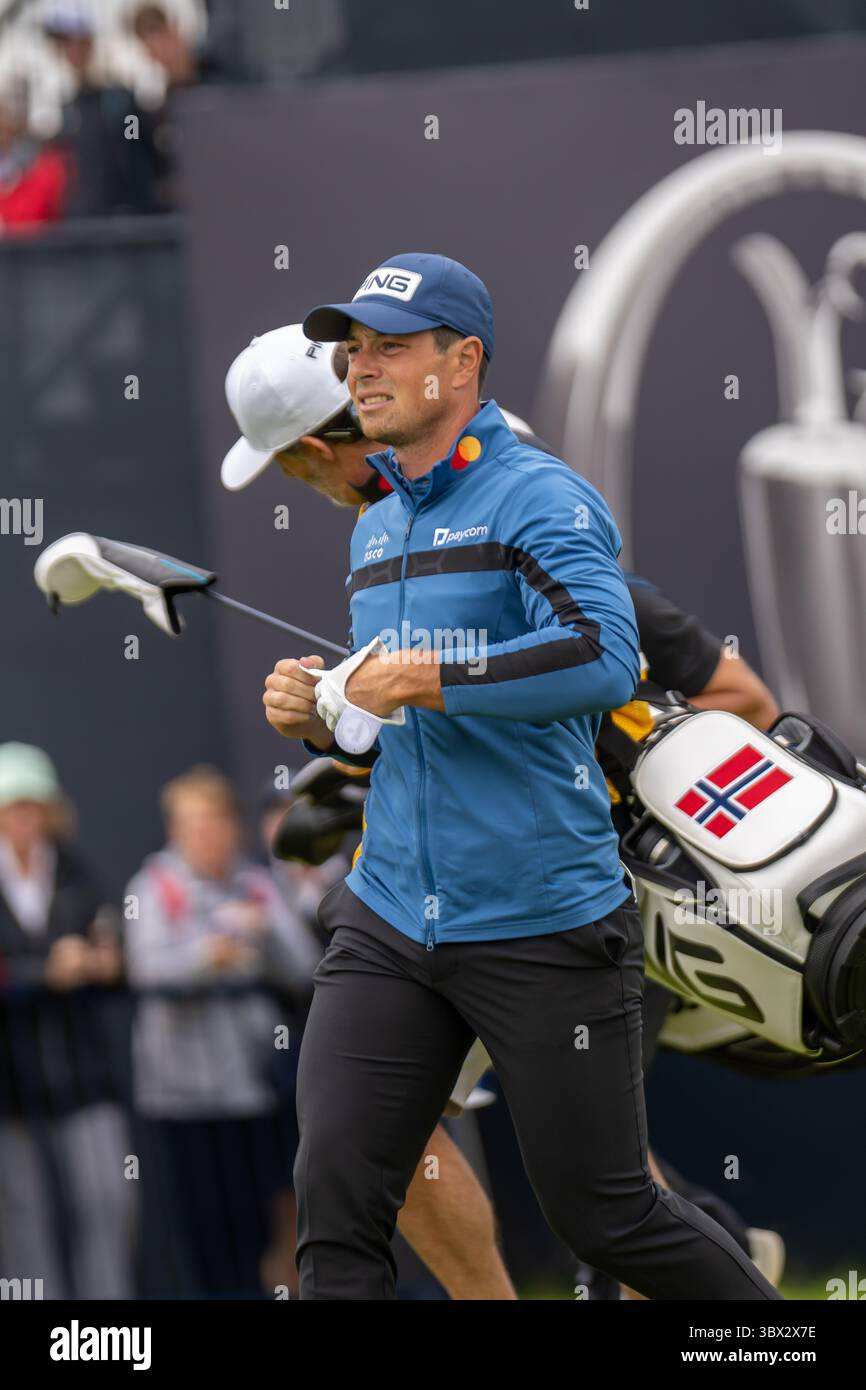 Portrush, Ireland. 20th July 2025. Viktor Hovland during the first ...