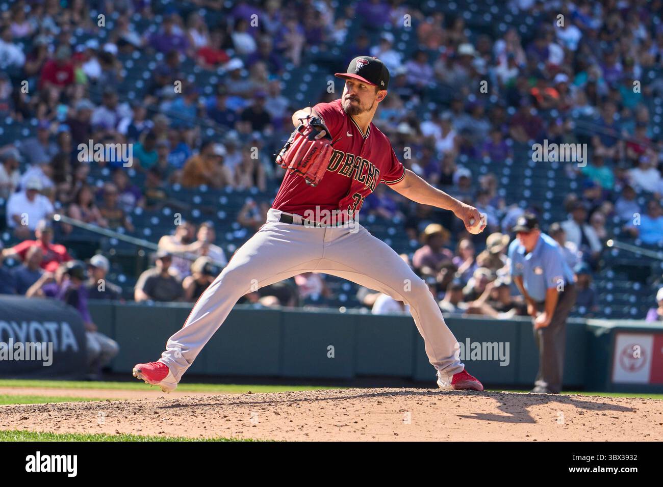 August 22 2021: Arizona pitcher Caleb Smith (31) throws a pitch during ...