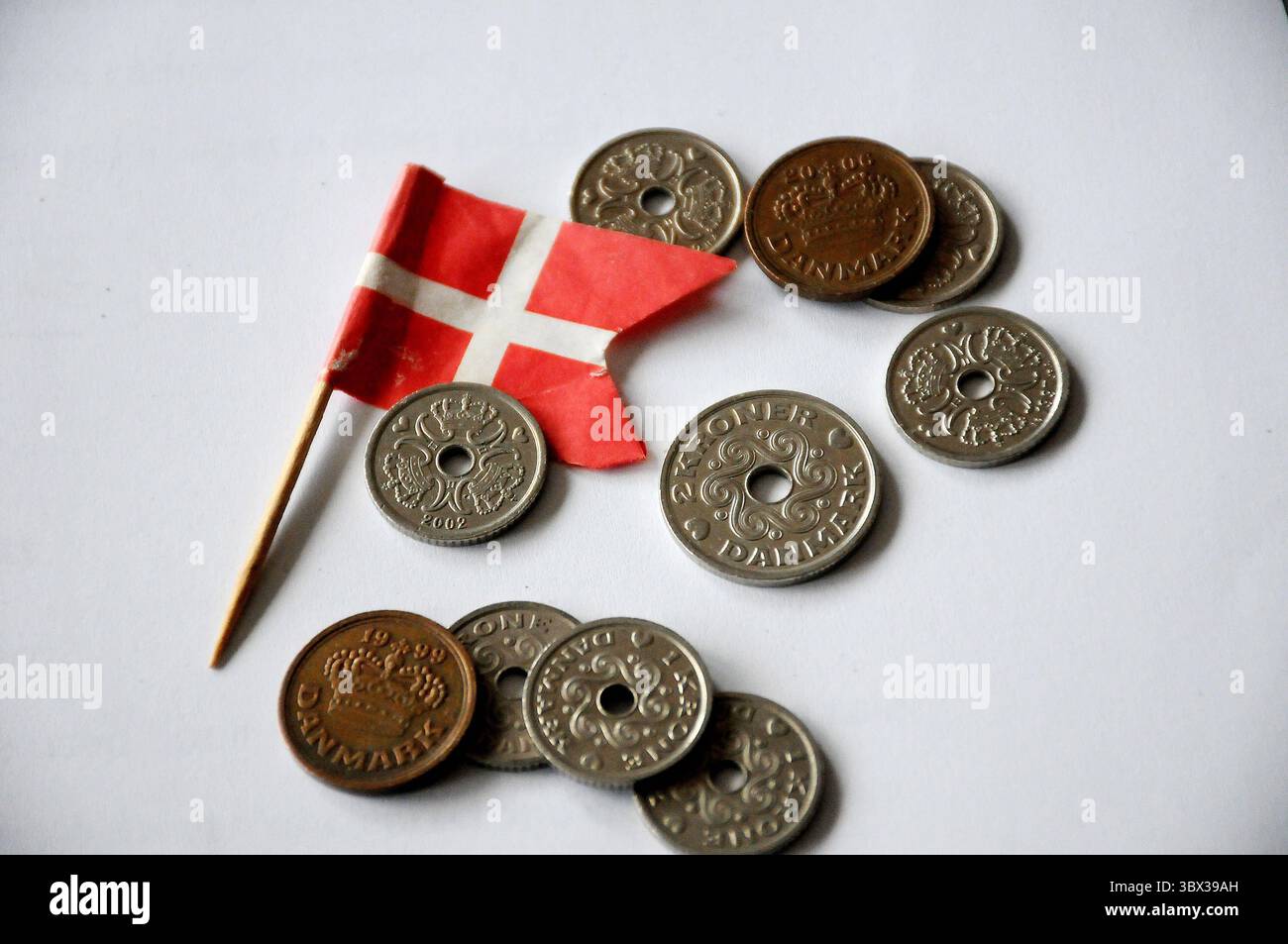 Copenhagen/ Denmark/17 MARCH 2025 /Danish currency and new danish 20 ...