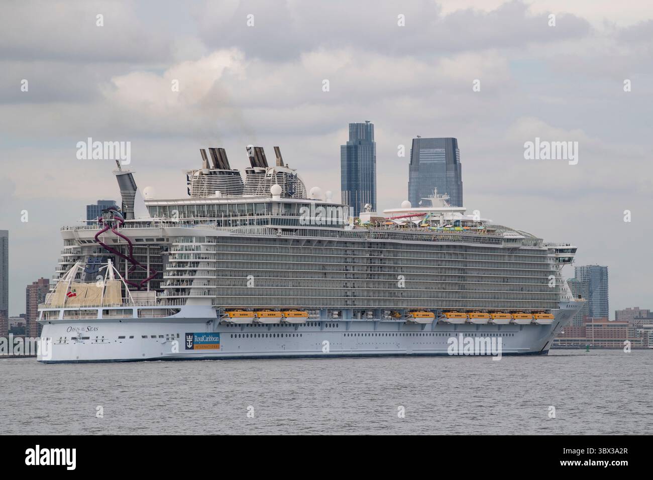 August 21, 2021: Royal Caribbean cruise ship Oyster of The Sea sails ...