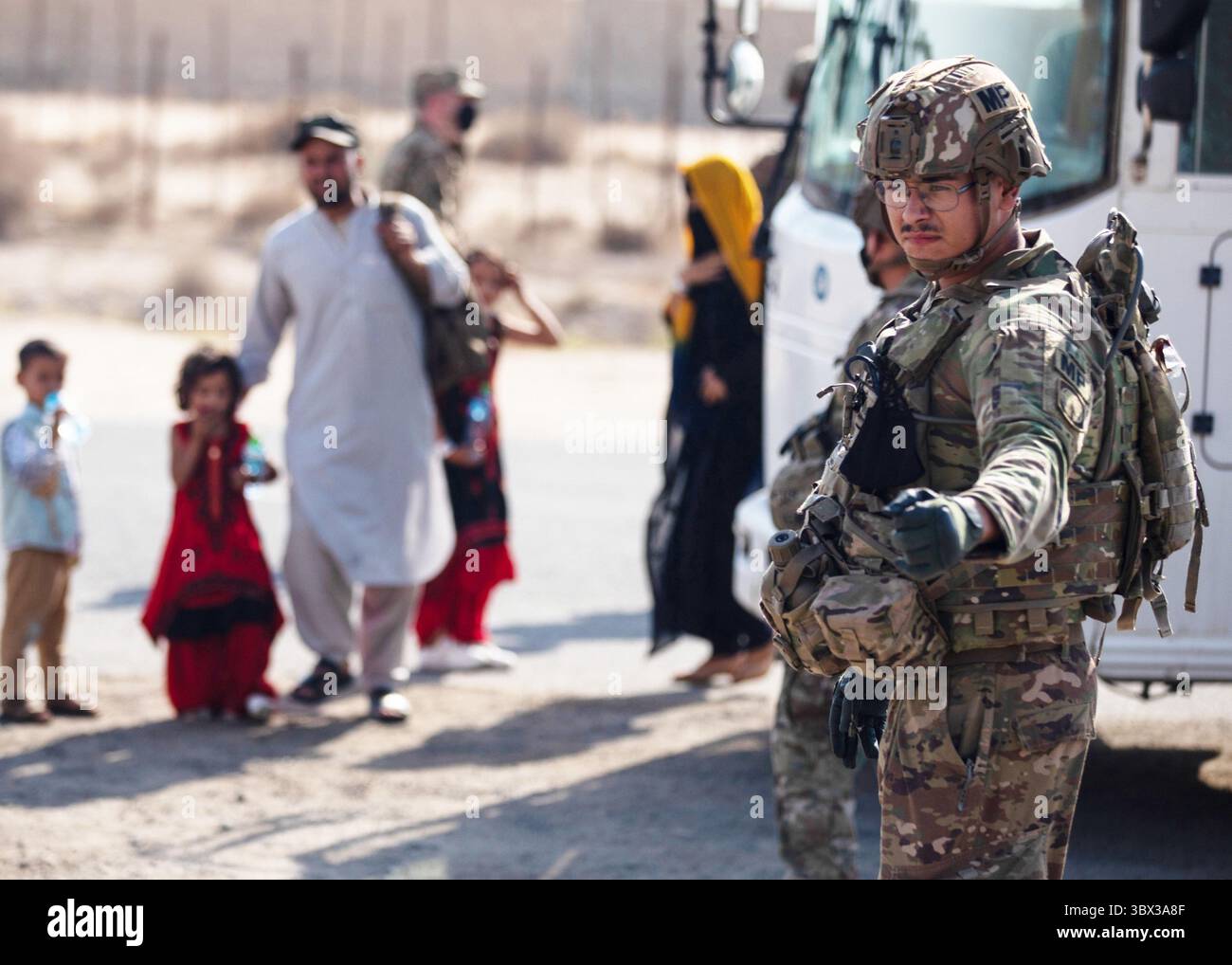 STYLELOCATIONA U.S. Air Force military police with the 16th Military ...