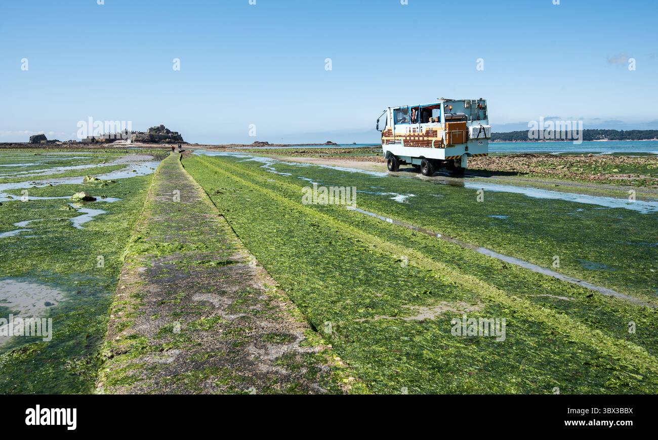 The amphibious ferry to Elizabeth Castle.Jersey that gets you back when ...