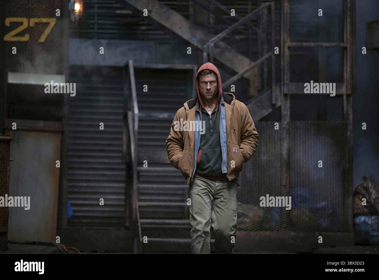 The running man film glen powell hi-res stock photography and images ...