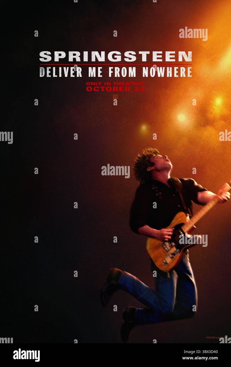 Springsteen Deliver Me from Nowhere poster Jeremy Allen White Stock Photo - Alamy