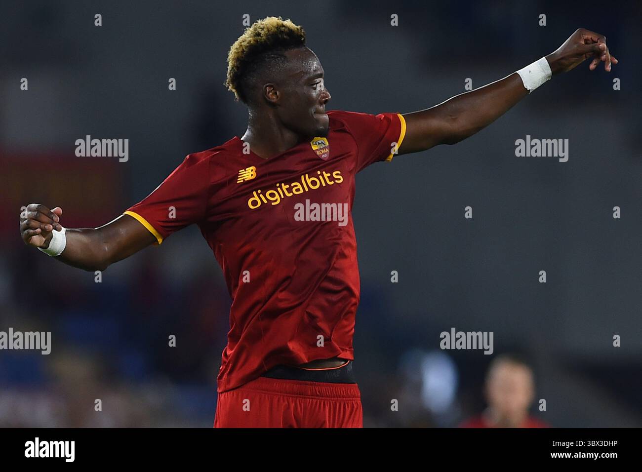 Roma footballer Tammy Abraham during the match Roma-Fiorentina at ...