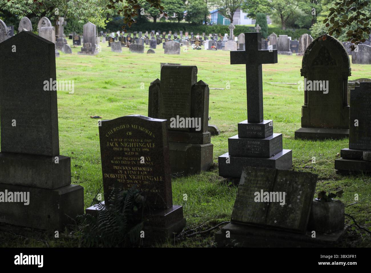 6 July 2025.Rawtenstall Cemetery, Rossendale, Lancashire, Great Britain ...