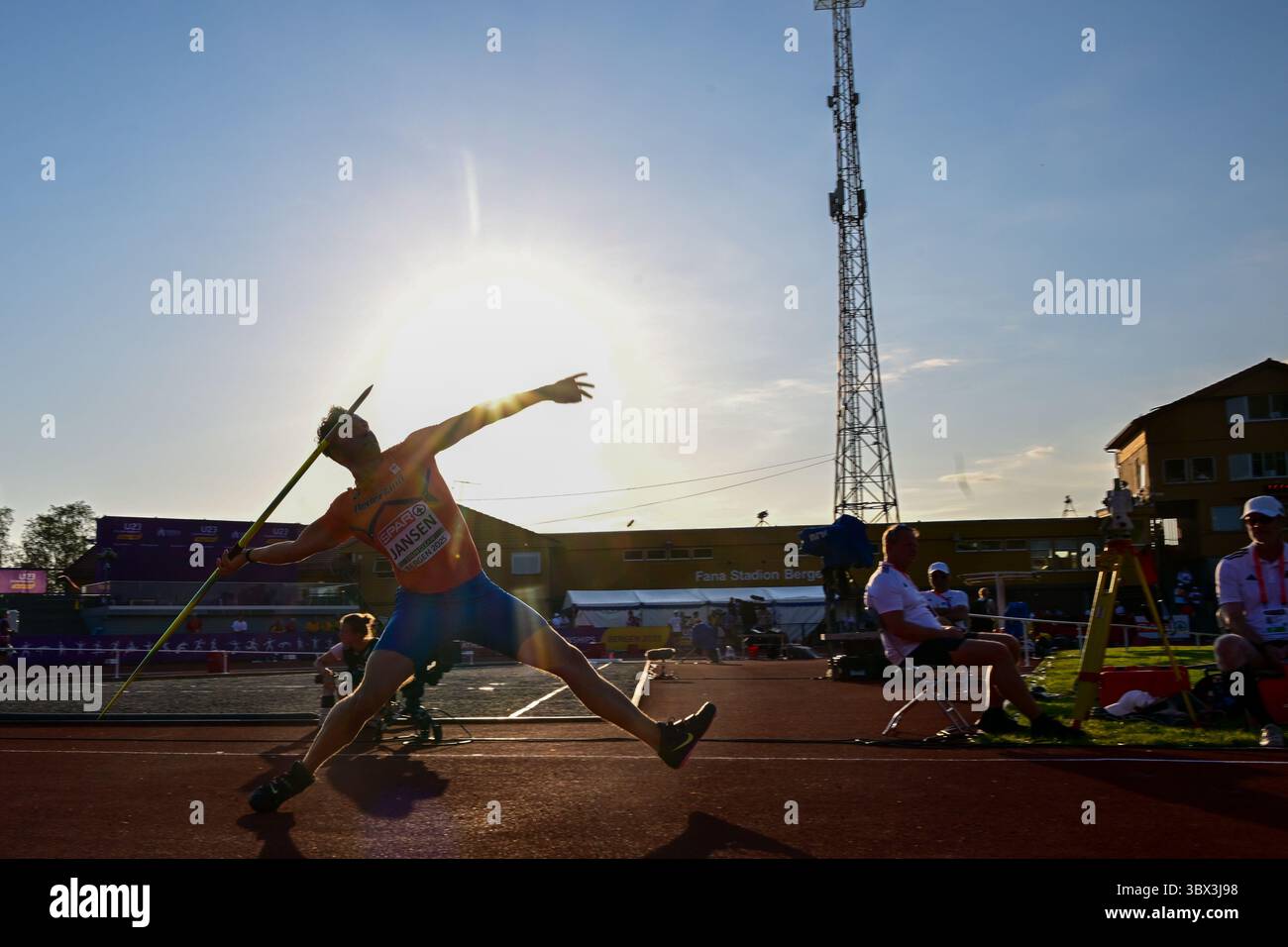 Bergen, Norway. 17th July, 2025. BERGEN, NORWAY - JULY 17: Ryan Jansen of the Netherlands ...