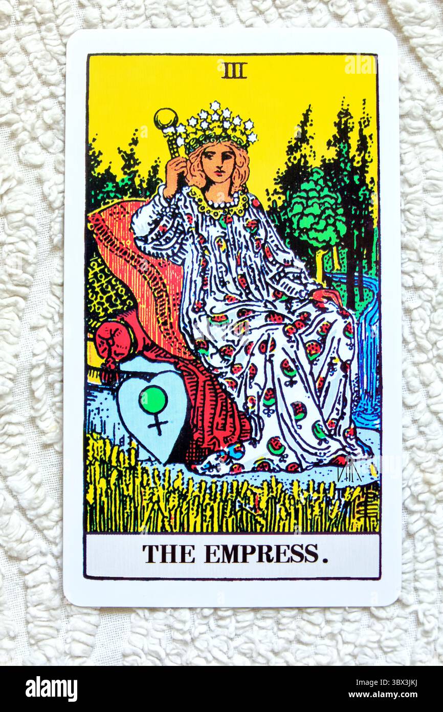 The Empress - number 3 - Individual Tarot card studio set up on ...