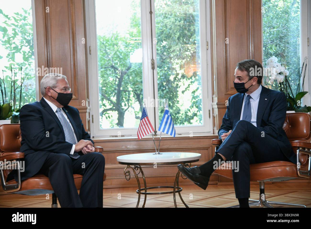 August 26, 2021, Athens, Greece: US Senator Bob Menendez, chairman of ...