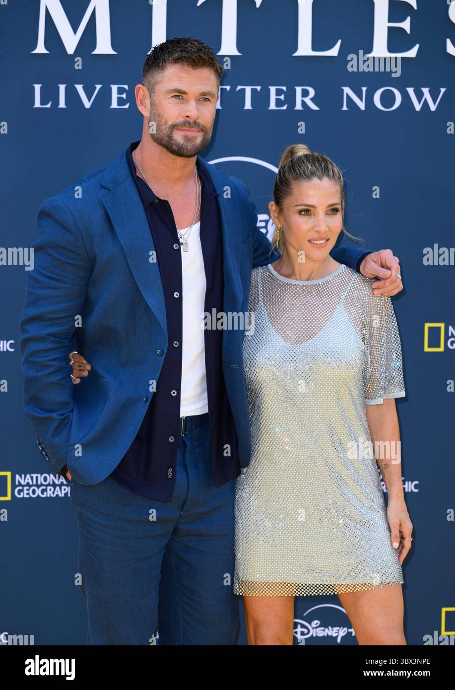 London, UK. July 17th, 2025. Chris Hemsworth and Elsa Pataky at the ...