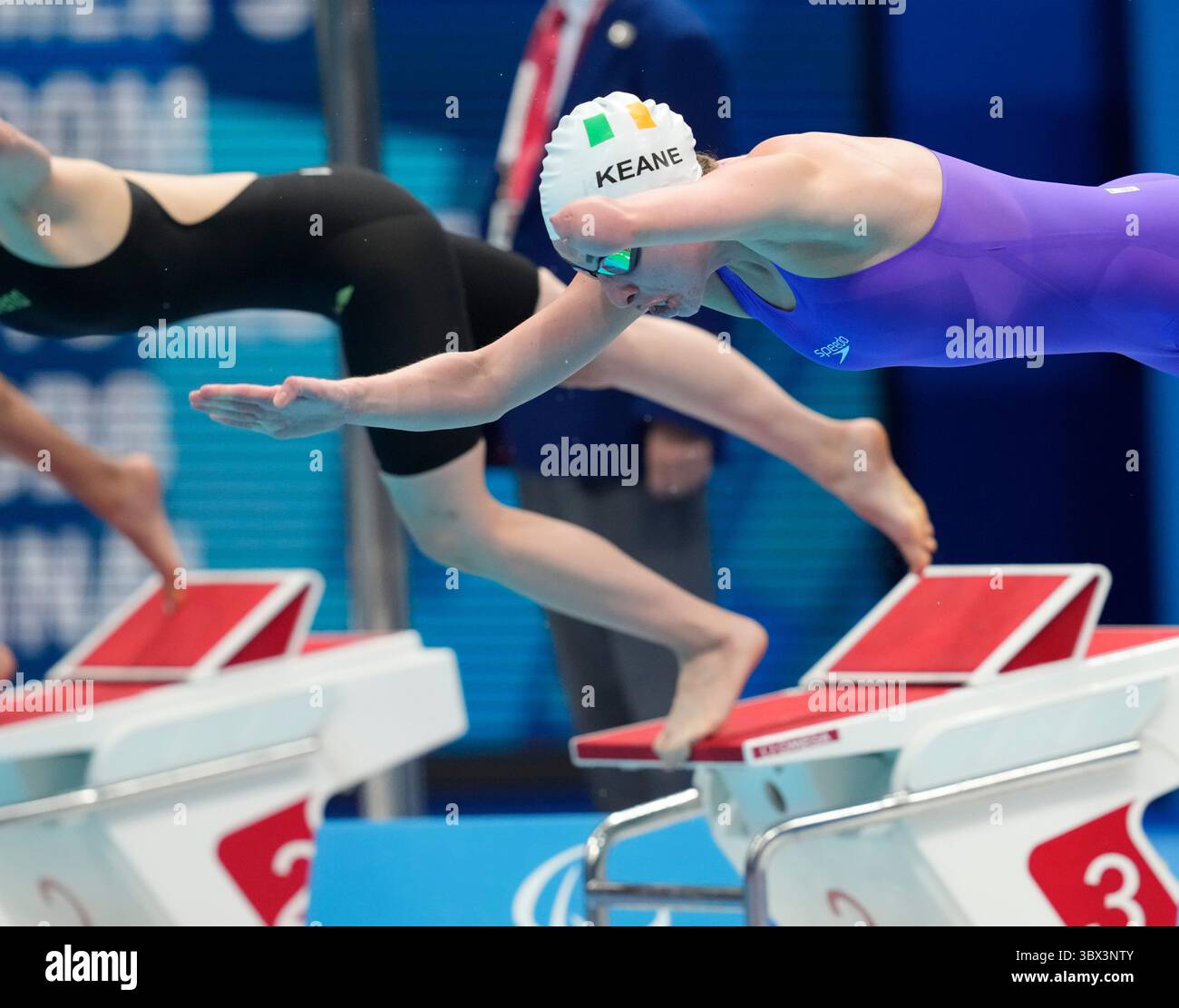 August 26, 2021: Ellen Keane from Ireland winning gold during swimming ...