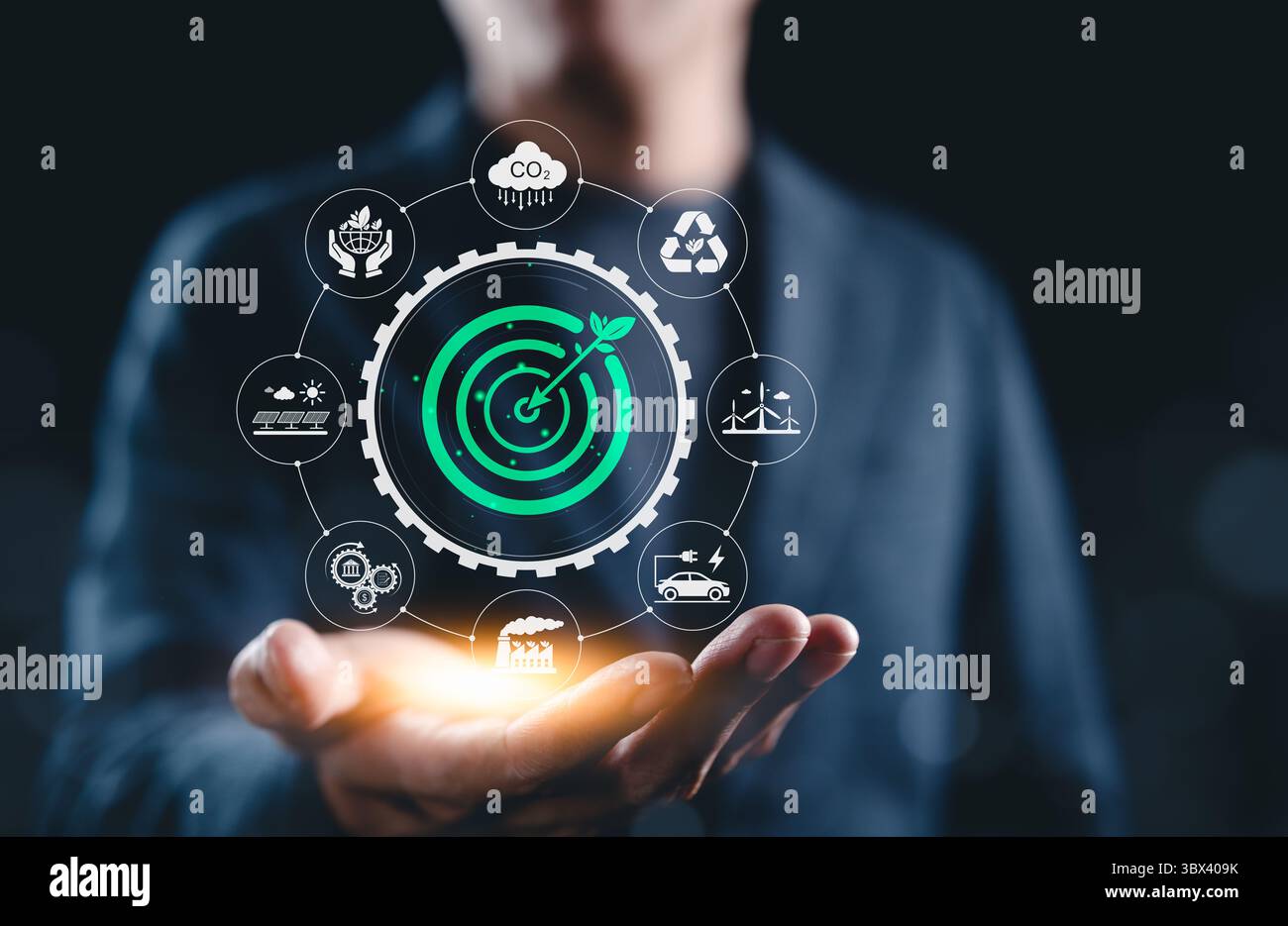 Sustainable development icons hi-res stock photography and images - Alamy