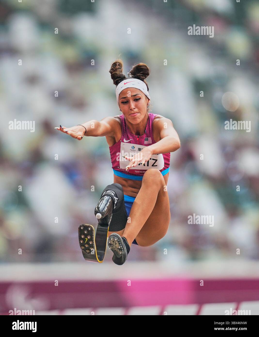 August 28, 2021: Beatriz Hatz from USA at longjump during athletics at ...