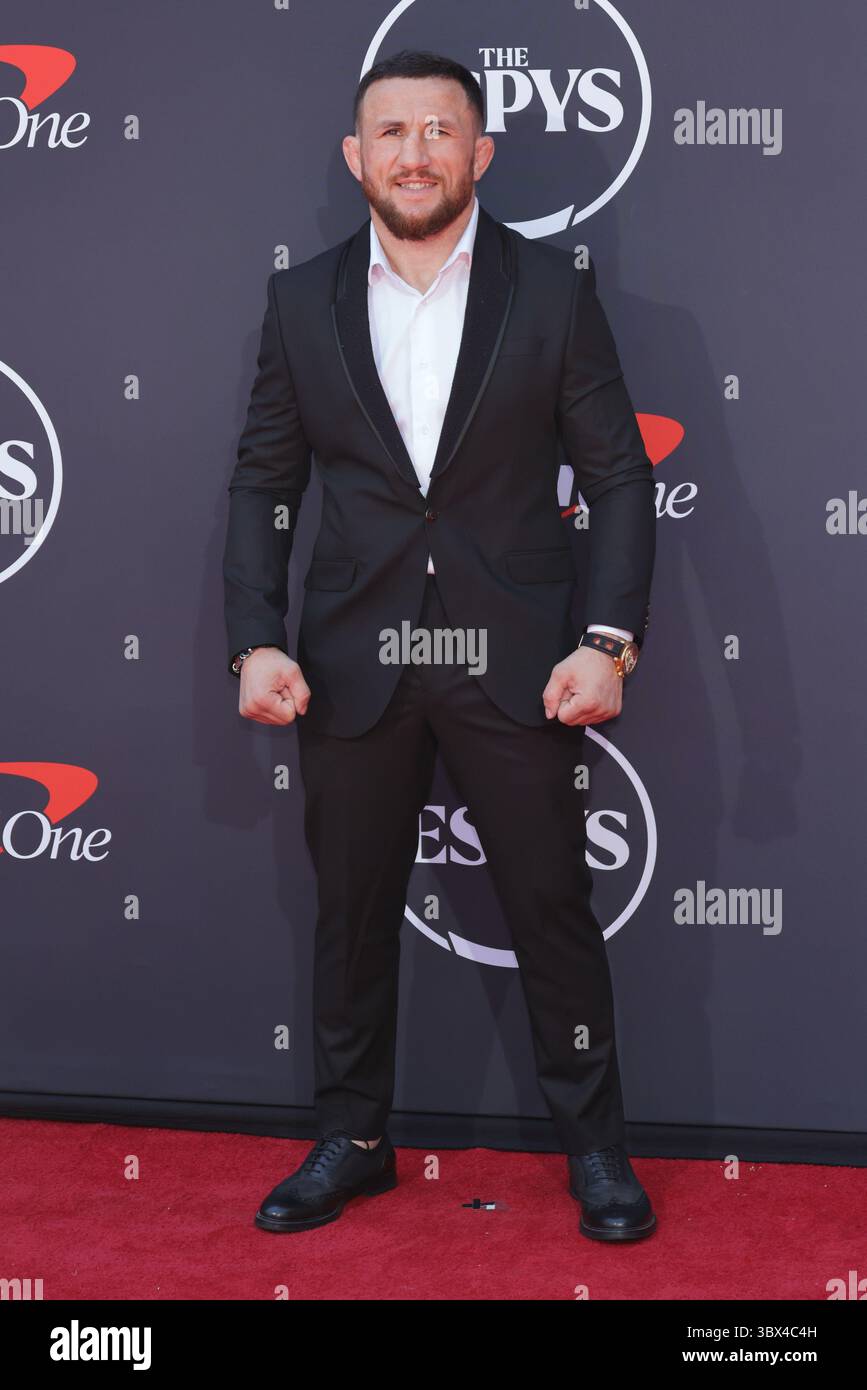 Hollywood, USA. 17th July, 2025. Merab Dvalishvili attends the 2025 ...
