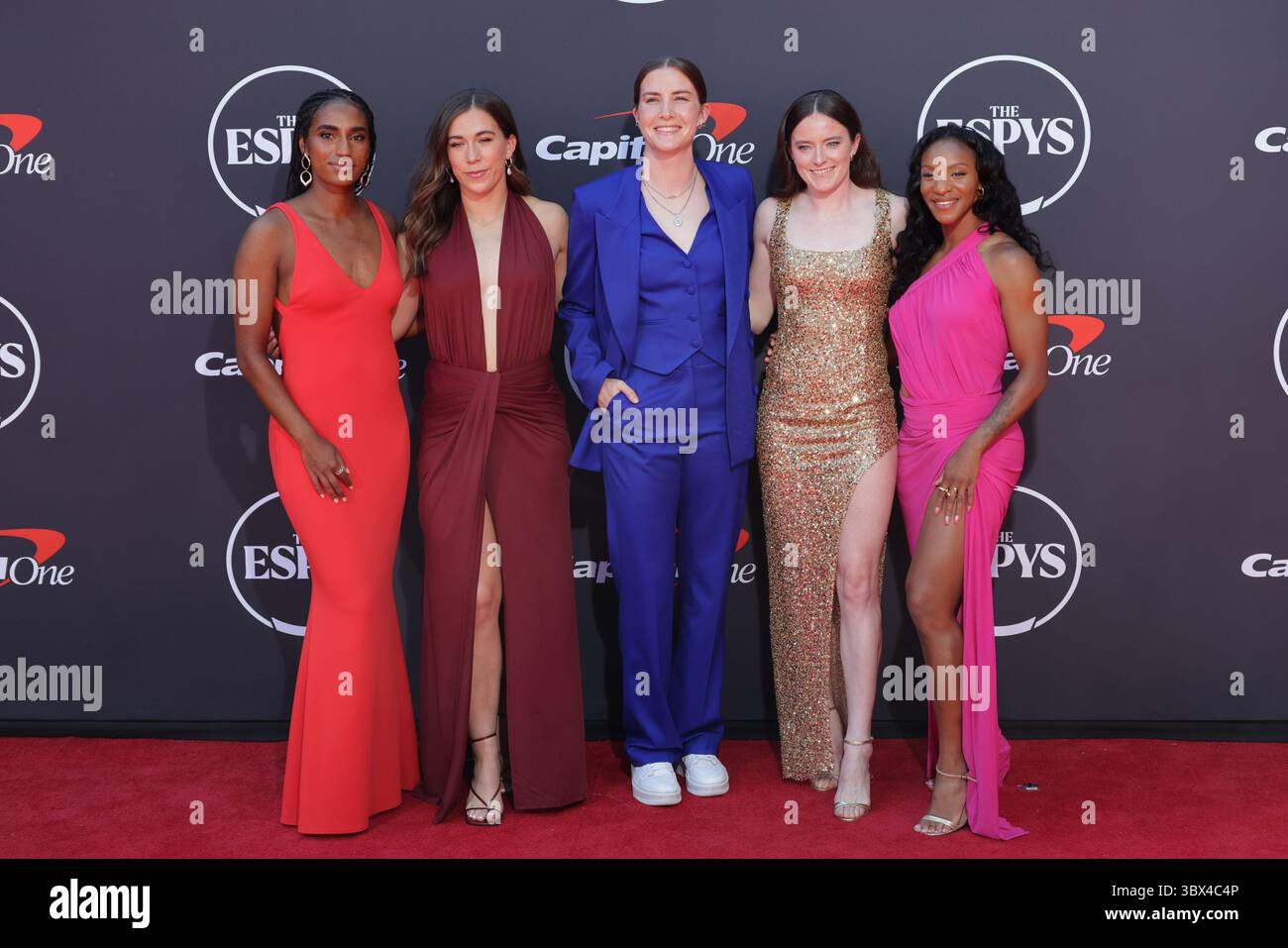 Hollywood, USA. 17th July, 2025. Naomi Girma, Sam Coffey, Tierna ...