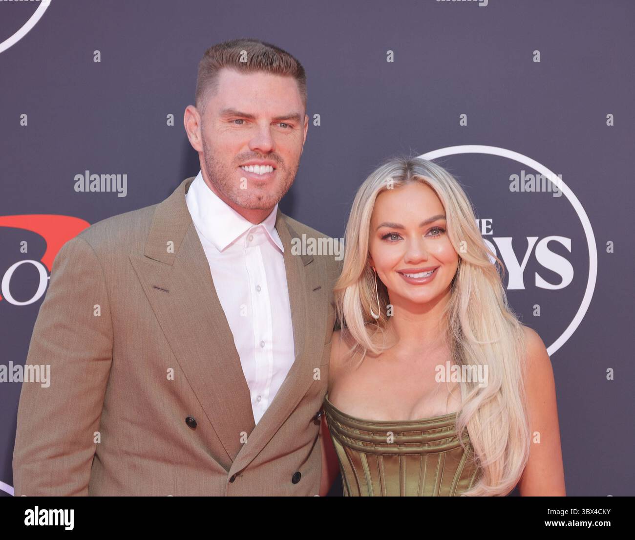 Hollywood, USA. 17th July, 2025. Freddie Freeman and Chelsea Freeman ...