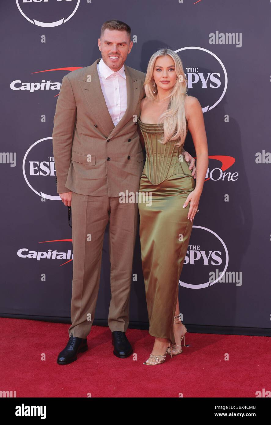 Hollywood, USA. 17th July, 2025. Freddie Freeman and Chelsea Freeman ...