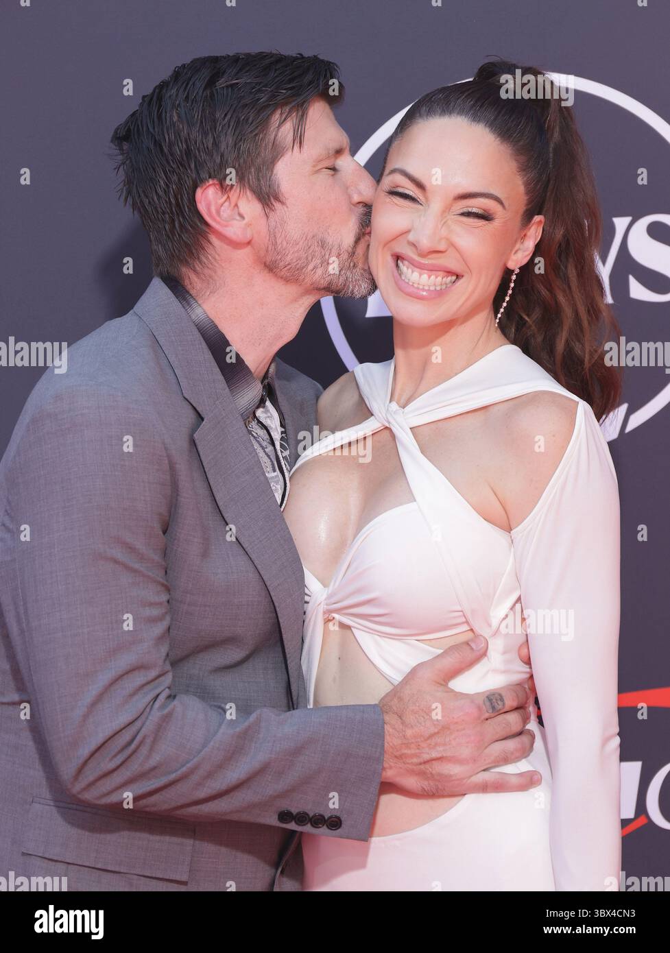 Whitney Cummings, Chris Cole attend the 2025 ESPY Awards at Dolby Theatre on July 16, 2025 in ...