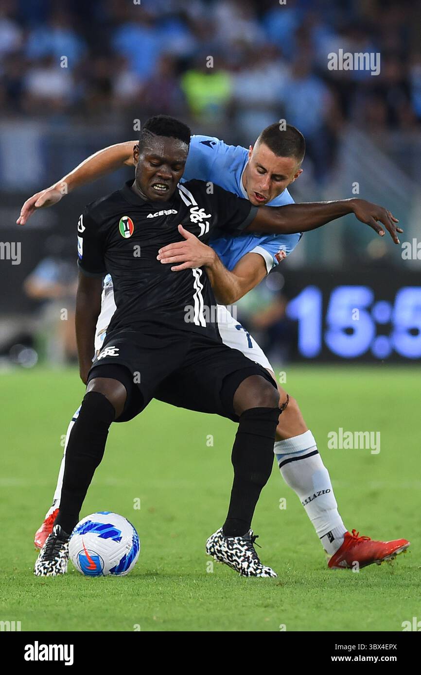The player of Spezia Emmanuel Gyasi during the match Lazio-Spezia at ...