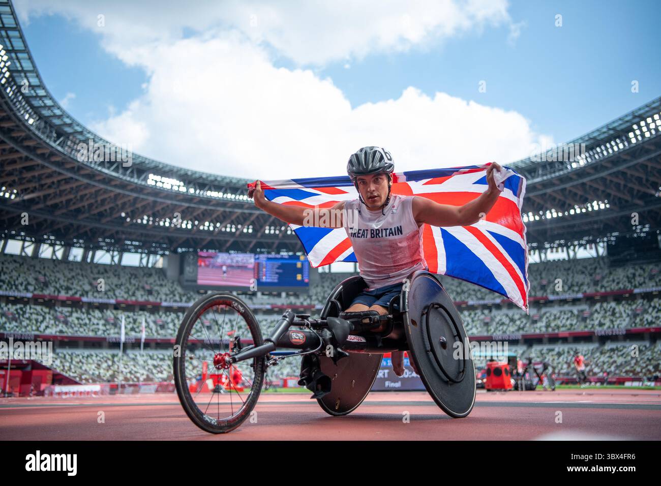 August 30, 2021, Tokyo, Japan: Harri Jenkins GBR celebrates his third ...