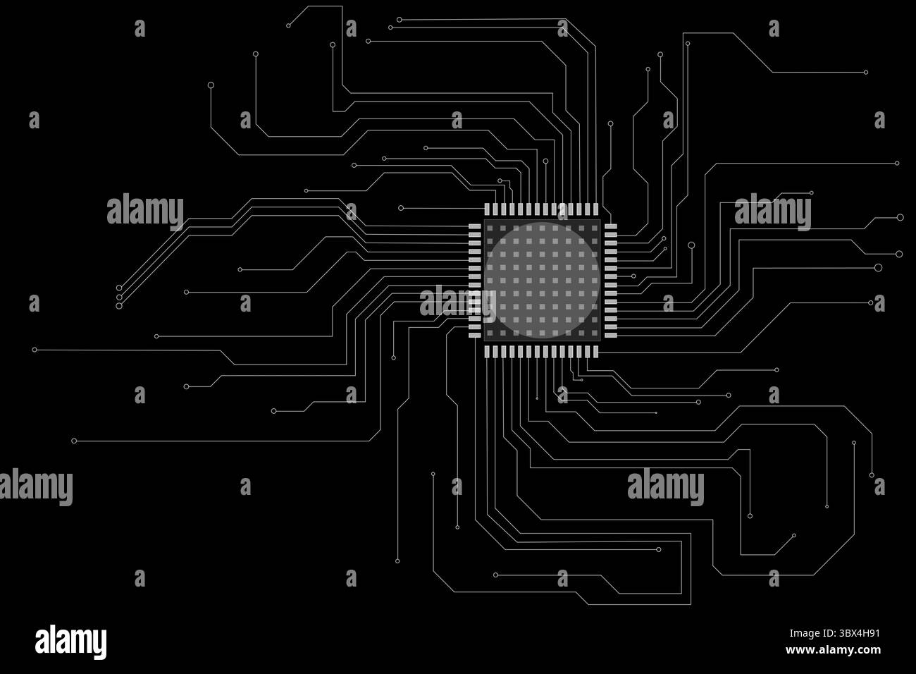 black and grey circuit board Stock Photo - Alamy