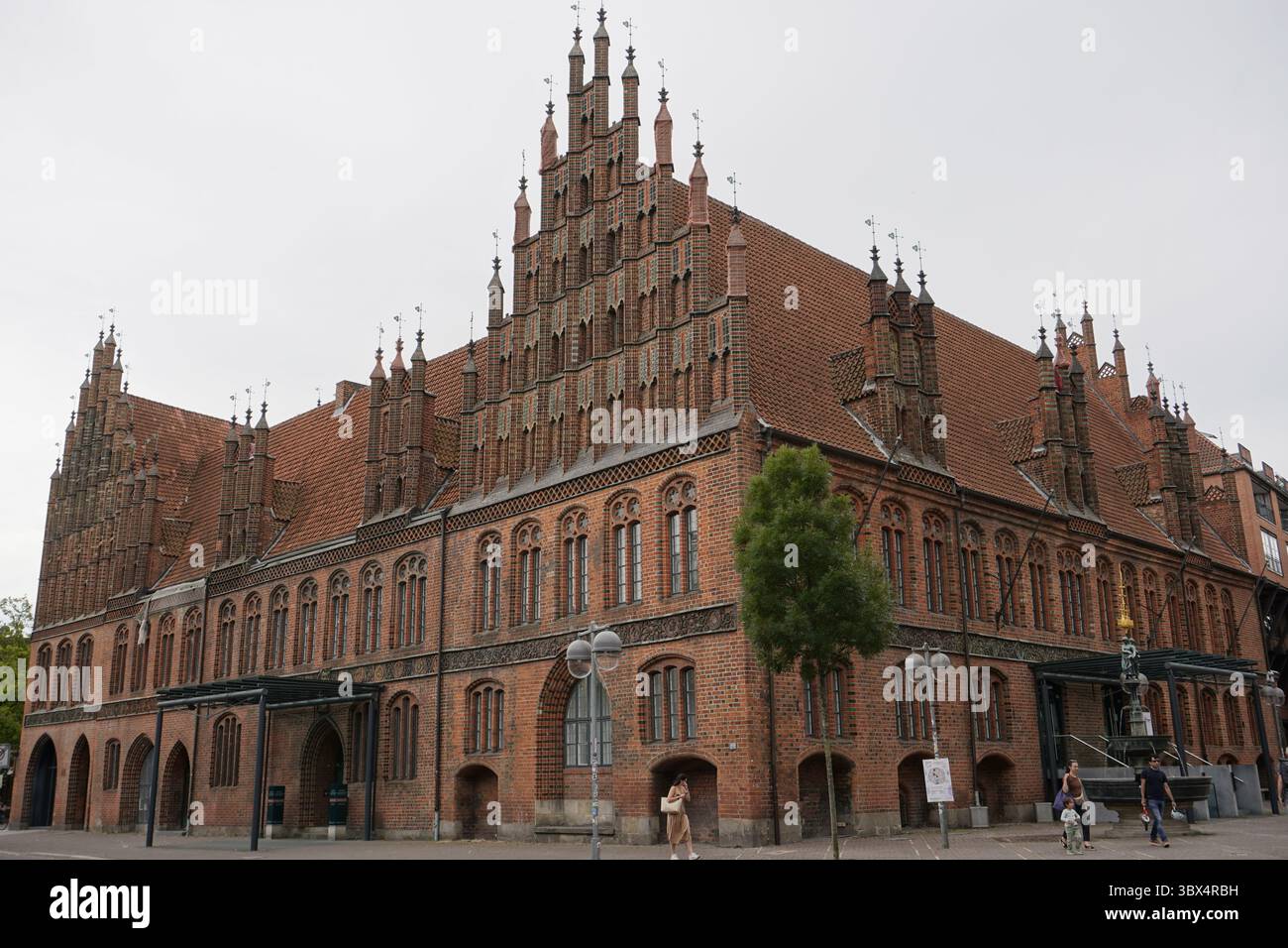 The old town hall (Altes Rathaus Hannover) with its historic brick ...