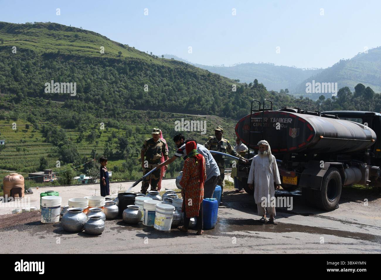 September 2, 2021, Poonch, Jammu and Kashmir, India: BSF personnel ...