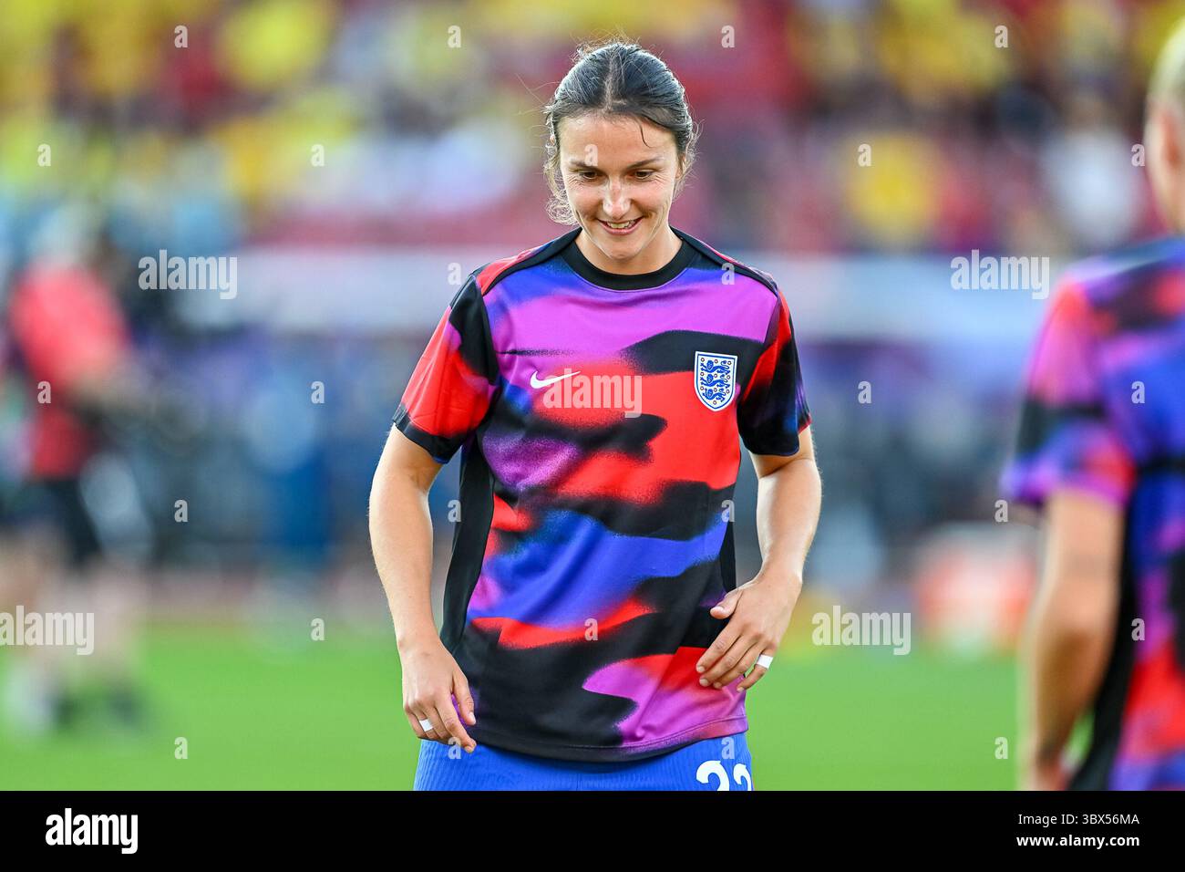 Lotte Wubben-Moy (England, #22) beim Warm-Up. SUI, Schweden - England ...