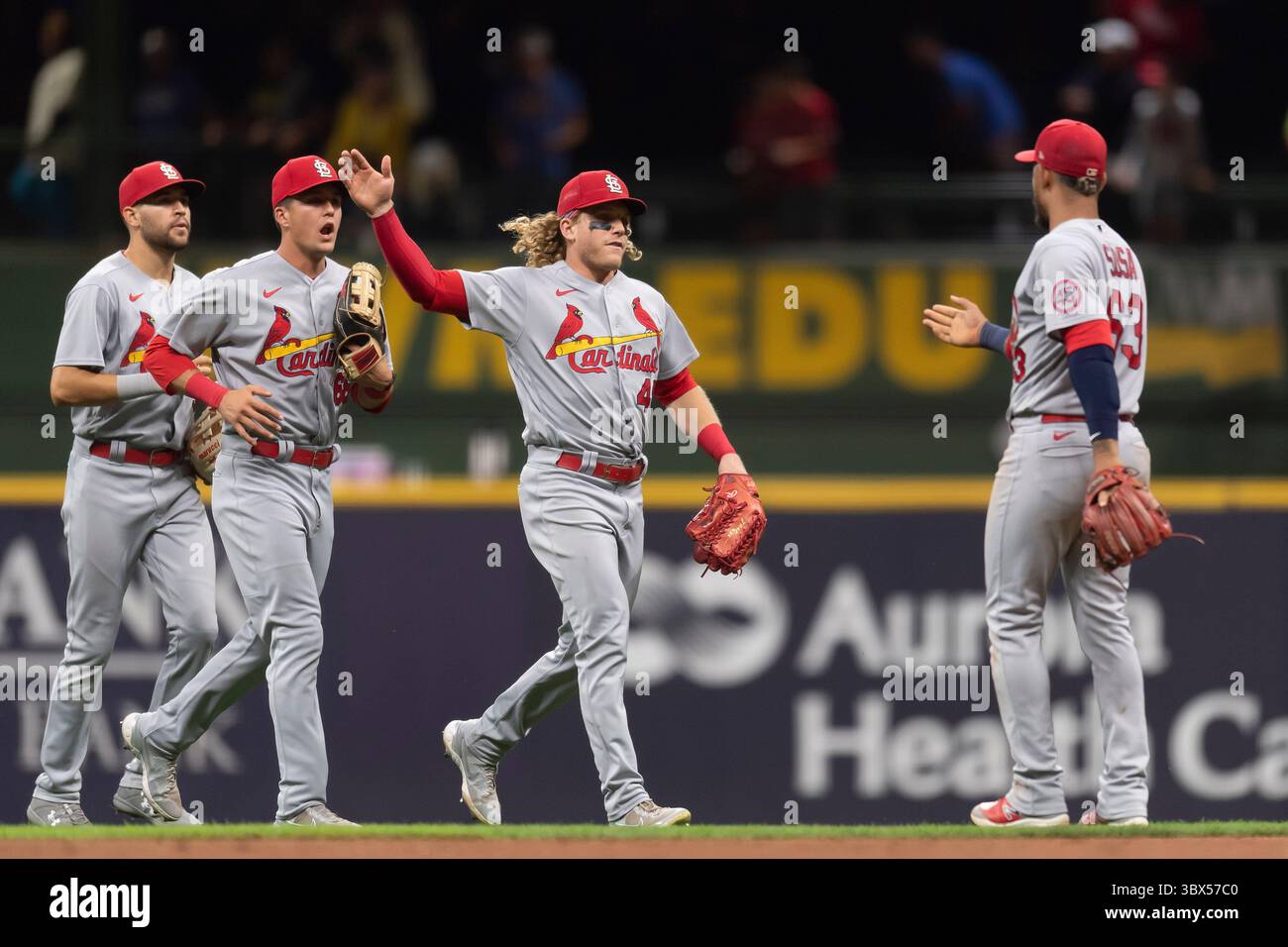 September 03, 2021: St. Louis Cardinals left fielder Dylan Carlson #3 ...